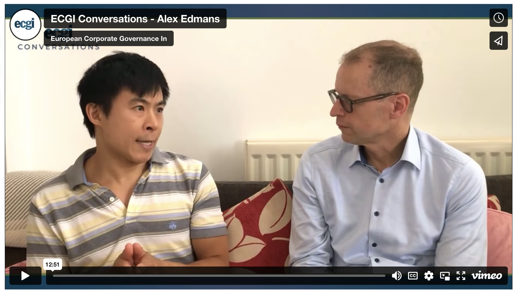 Interview with Prof. Alex Edmans | ECGI Conversations